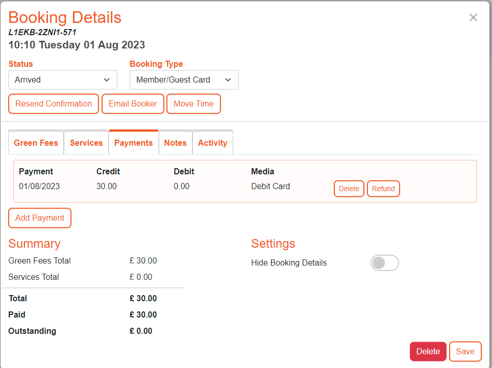 How to refund a casual booking – Club Systems International