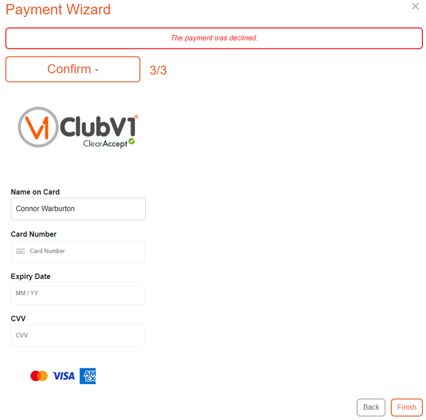 Processing MOTO Payments – Club Systems International