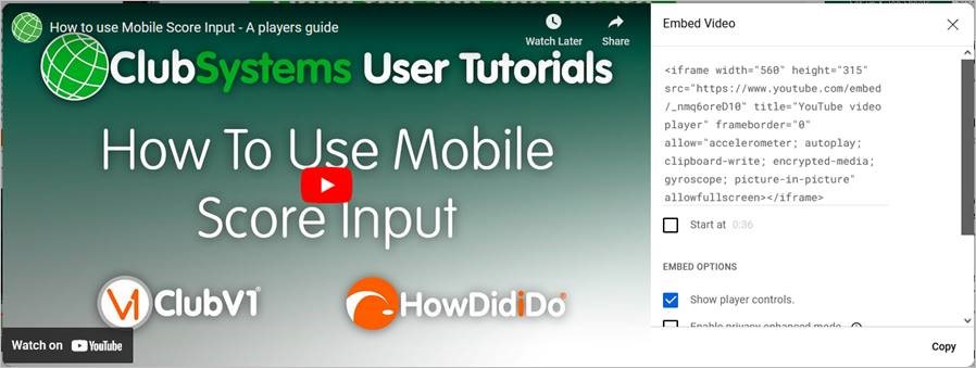 Embedding YouTube videos into ClubV1 Club Sites – Club Systems ...